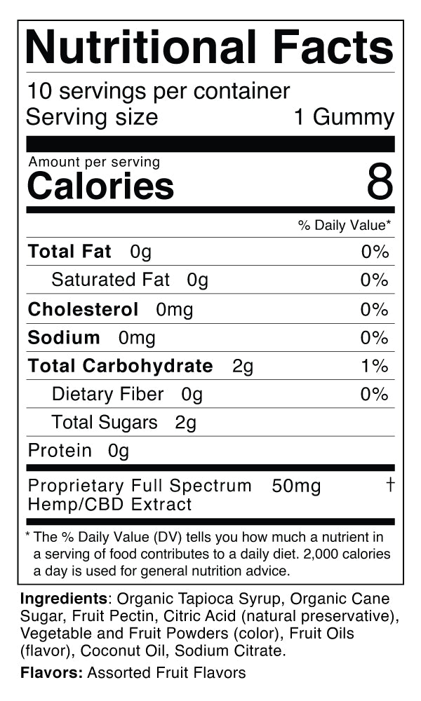 Delta-9 THC Gummies - 10mg per serving- 10 per pack – Element Health LLC